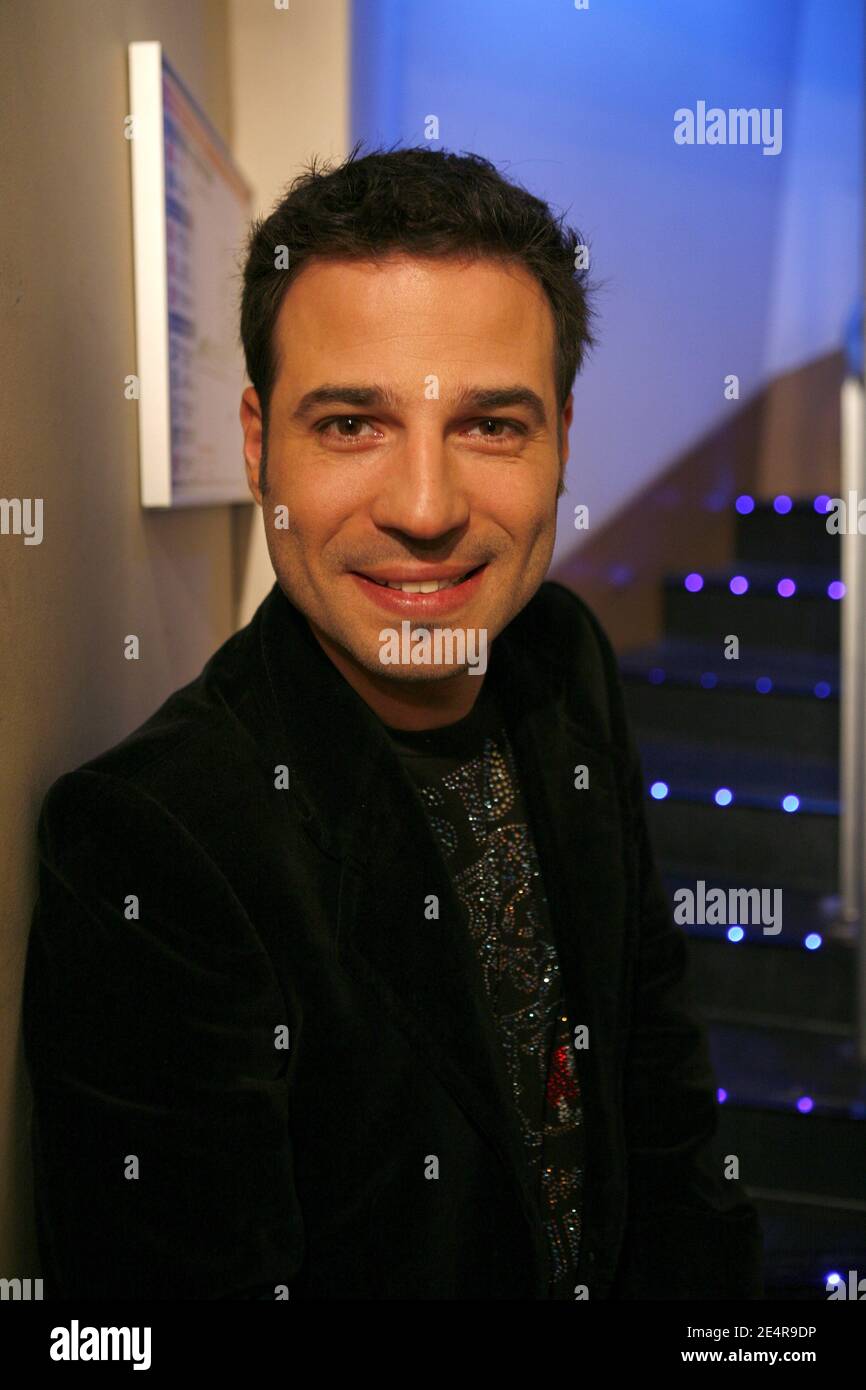 EXCLUSIVE - Mario from Star Academy attends the taping of a radio show ...