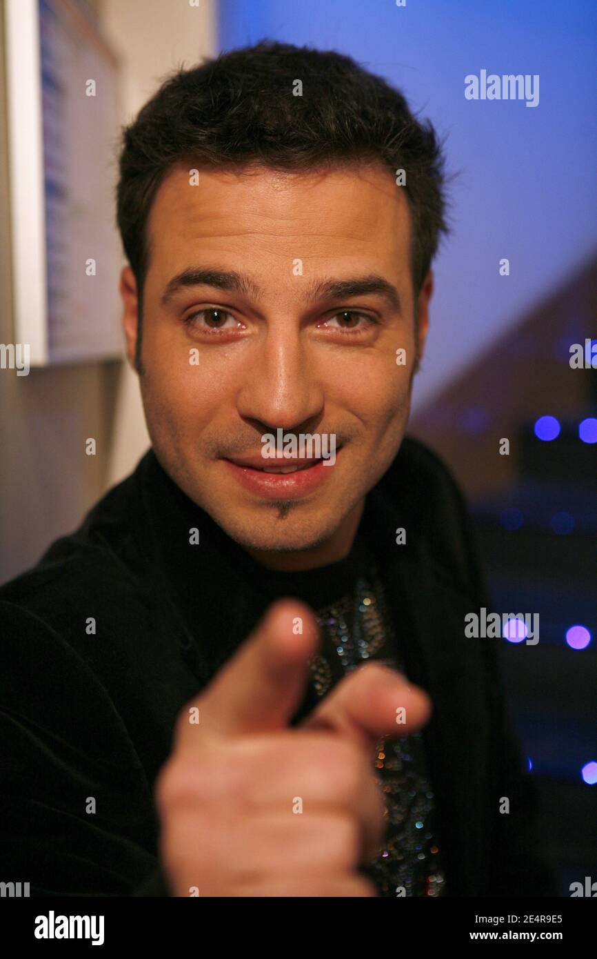 EXCLUSIVE - Mario from Star Academy attends the taping of a radio show ...