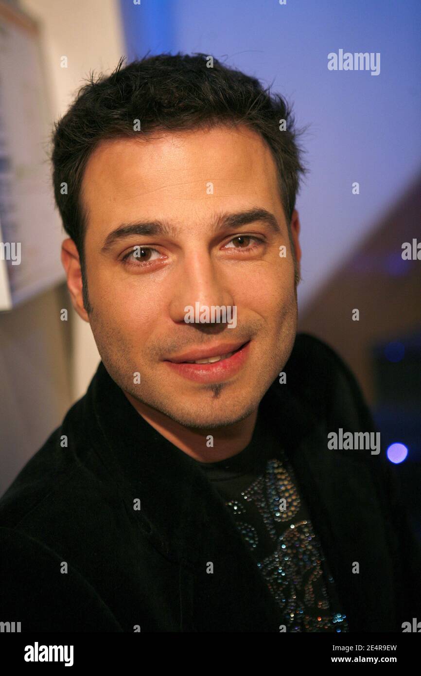 EXCLUSIVE - Mario from Star Academy attends the taping of a radio show ...