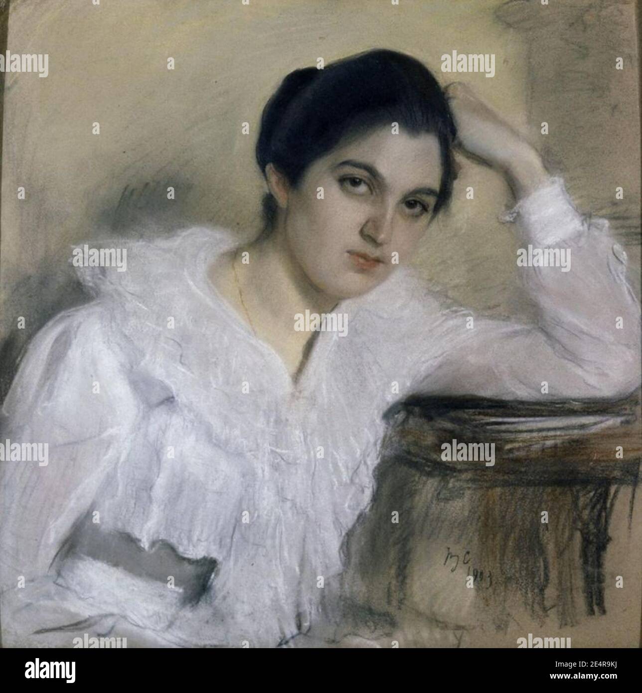 Maria Pavlovna Khrushchova (by V. Serov Stock Photo - Alamy