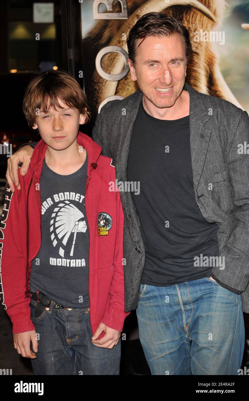 Tim Roth and son attend the premiere of Warner Bros 10,000 B.C. at the ...