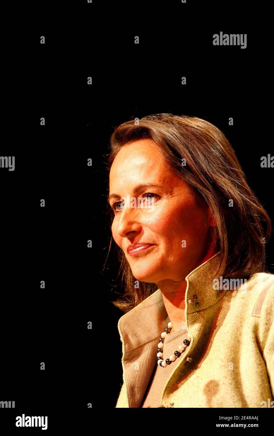 Segolene Royal delivers a speech during a campaign rally for socialist ...