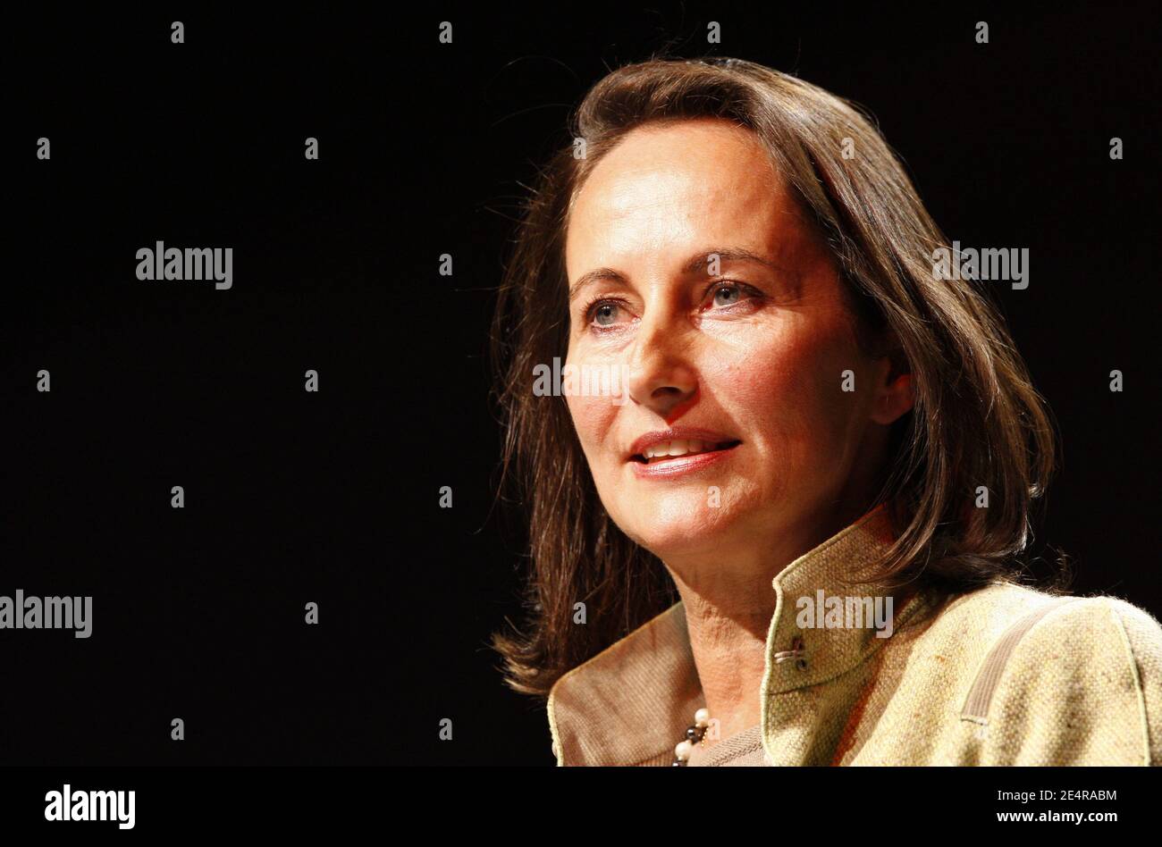 Segolene Royal delivers a speech during a campaign rally for socialist ...
