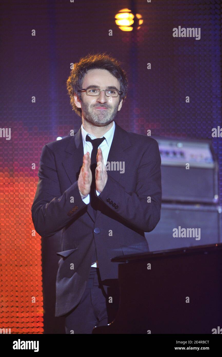 Vincent Delerm performs on stage during the 23rd 'Victoires de la ...