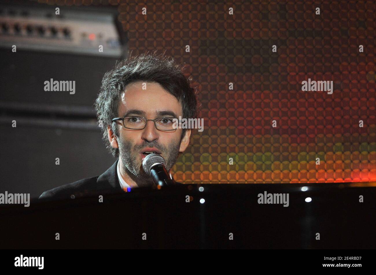 Vincent Delerm performs on stage during the 23rd 'Victoires de la ...