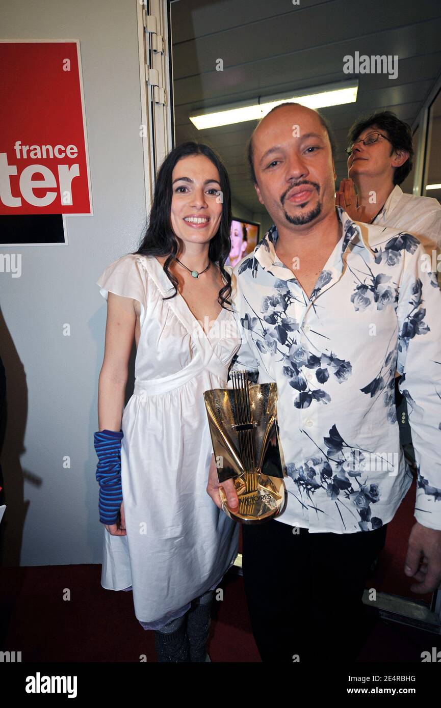 EXCLUSIVE - Yael Naim backstage during the 23rd 'Victoires de la ...