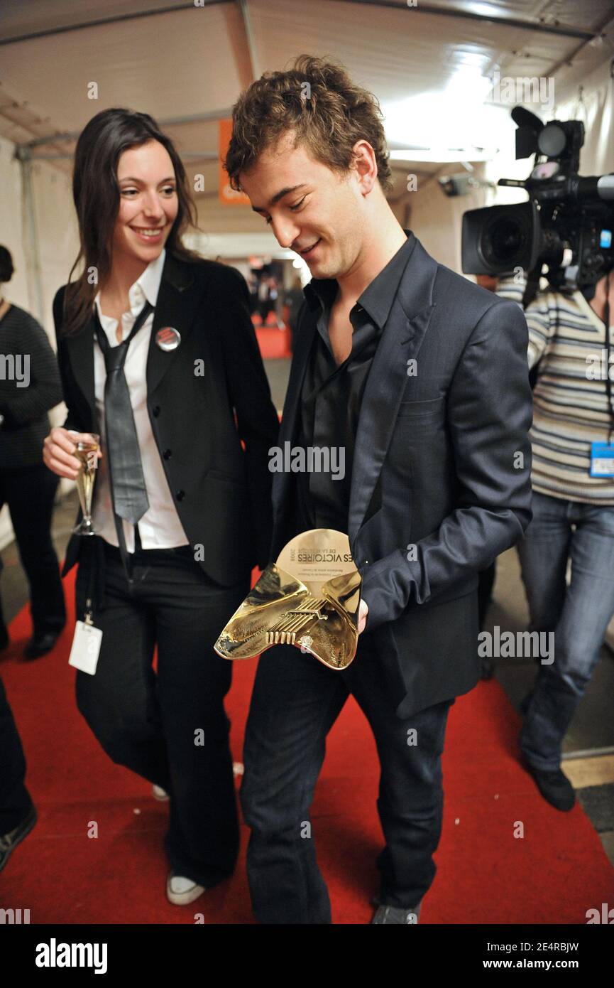 EXCLUSIVE - Renan Luce and his girlfriend Lolita Sechan backstage ...