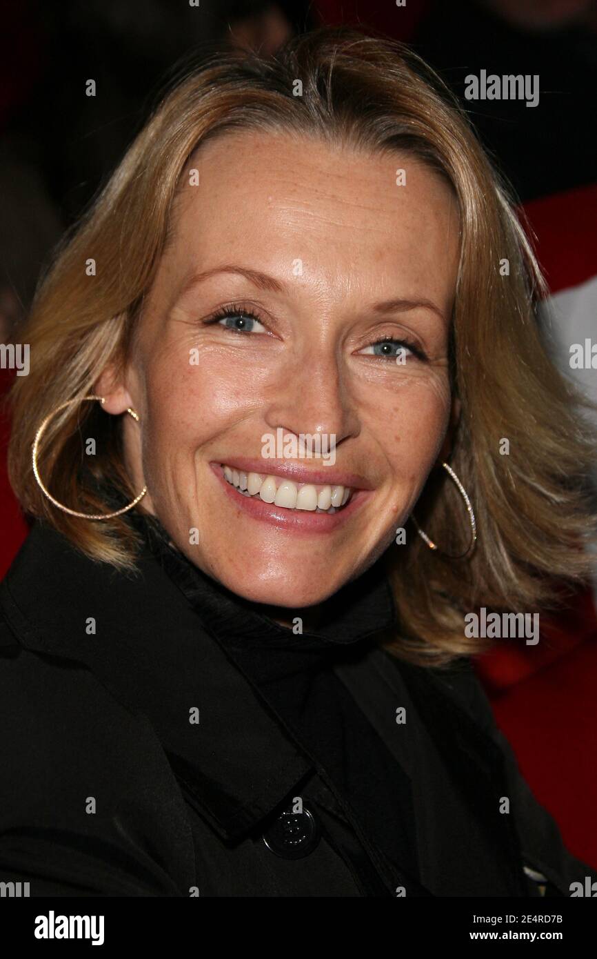 Estelle Lefebure poses at the premiere of 'MR 73' held at Gaumont ...
