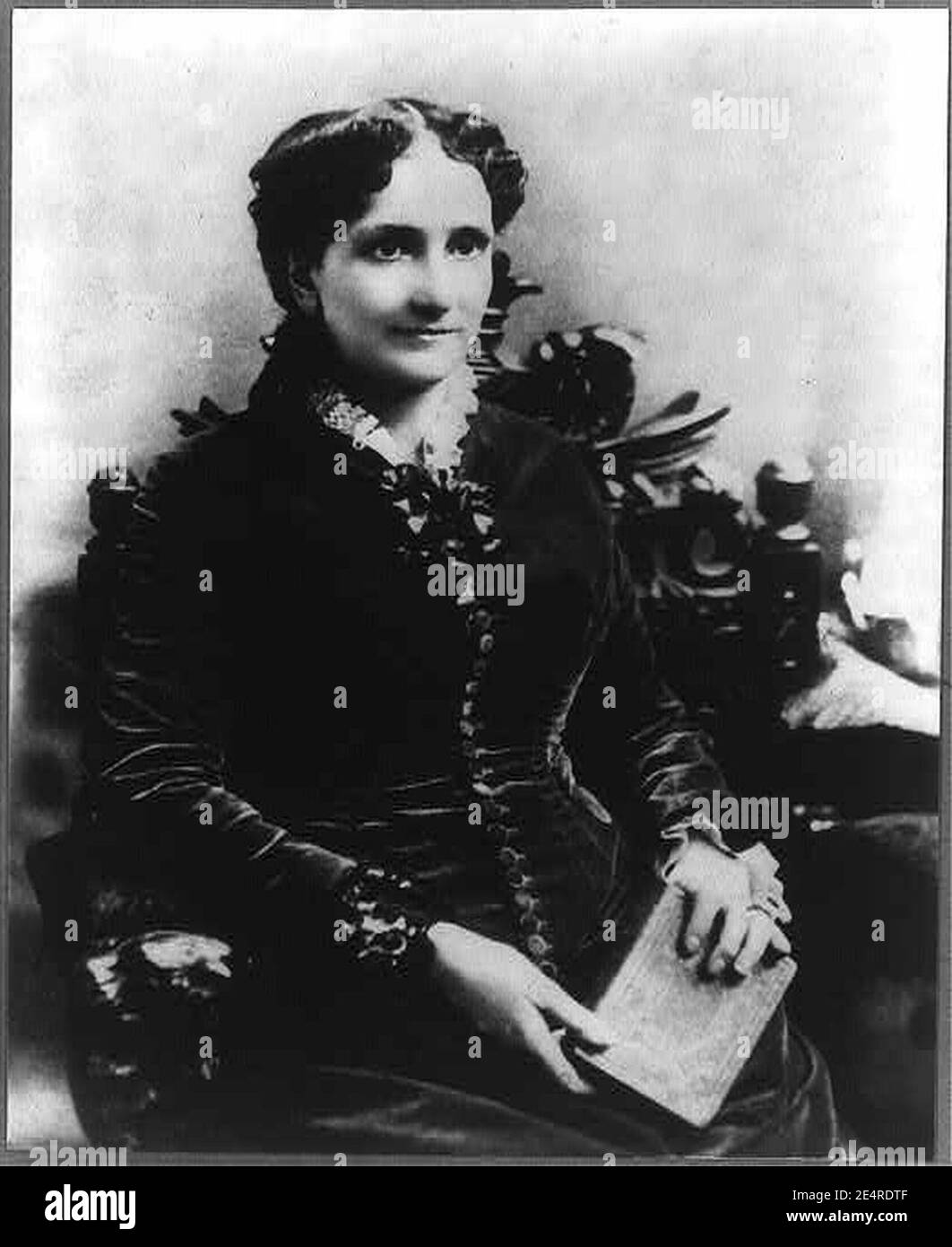 Mary (Baker) Eddy, 1821-1910, half-length portrait, seated, facing right Stock Photo - Alamy