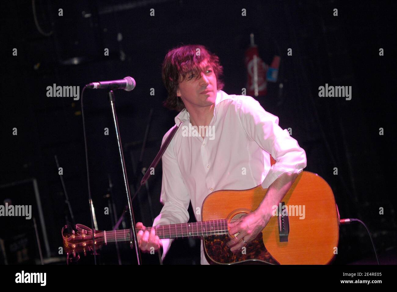 French singer Cali performs live on stage at Paris, France, on April 17 ...