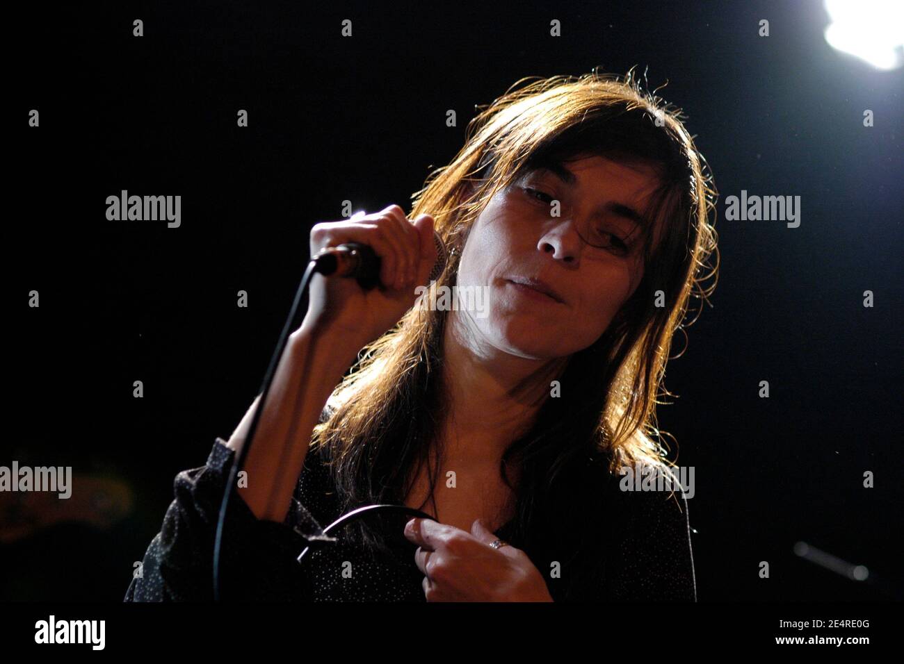French singer Alabrune performs live on stage at Paris, France, on ...