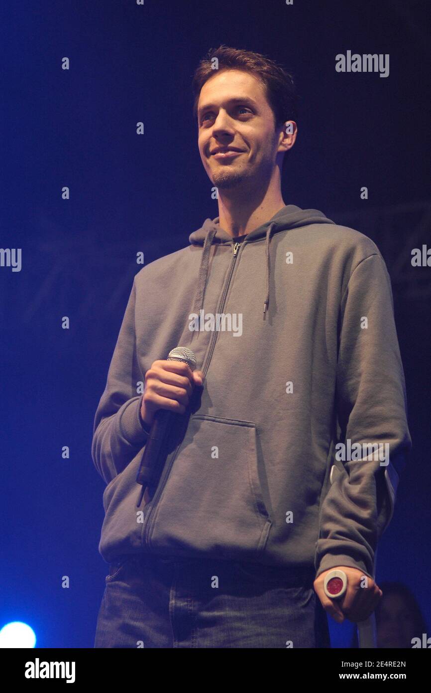 French singer Grand Corps Malade performs live on stage during 9th ...