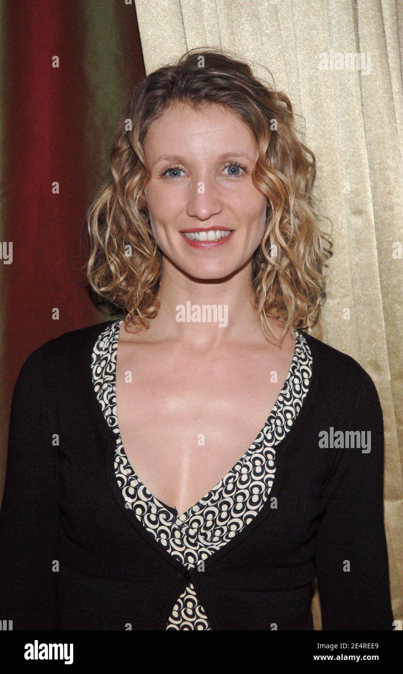 Cast member Alexandra Lamy poses for pictures as she arrives to the ...