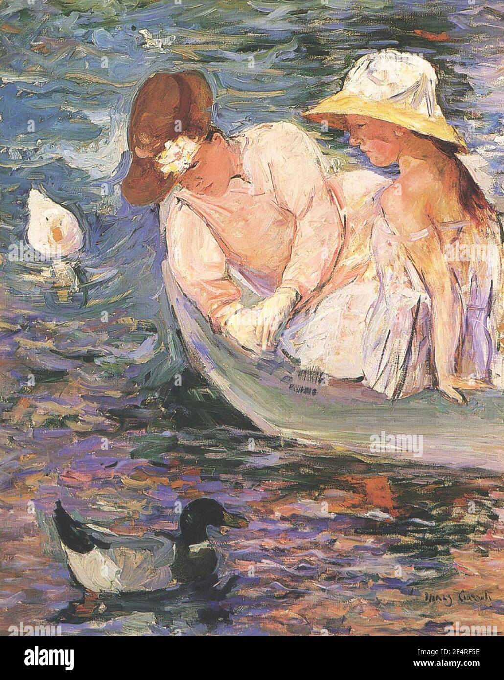 Mary Cassatt (1844-1926) - Summertime (c1894 Stock Photo - Alamy