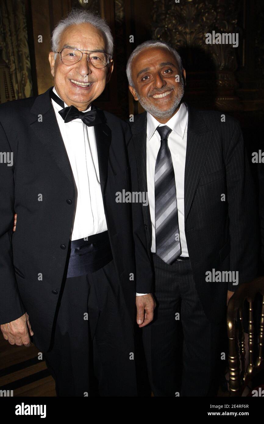Patrick Partouche and his father attend the Charity gala organized by ...