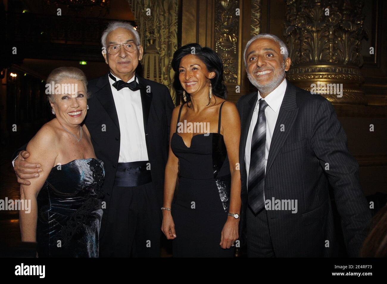 Nicole Guedj (c), Patrick Partouche (R) and his father and mother ...