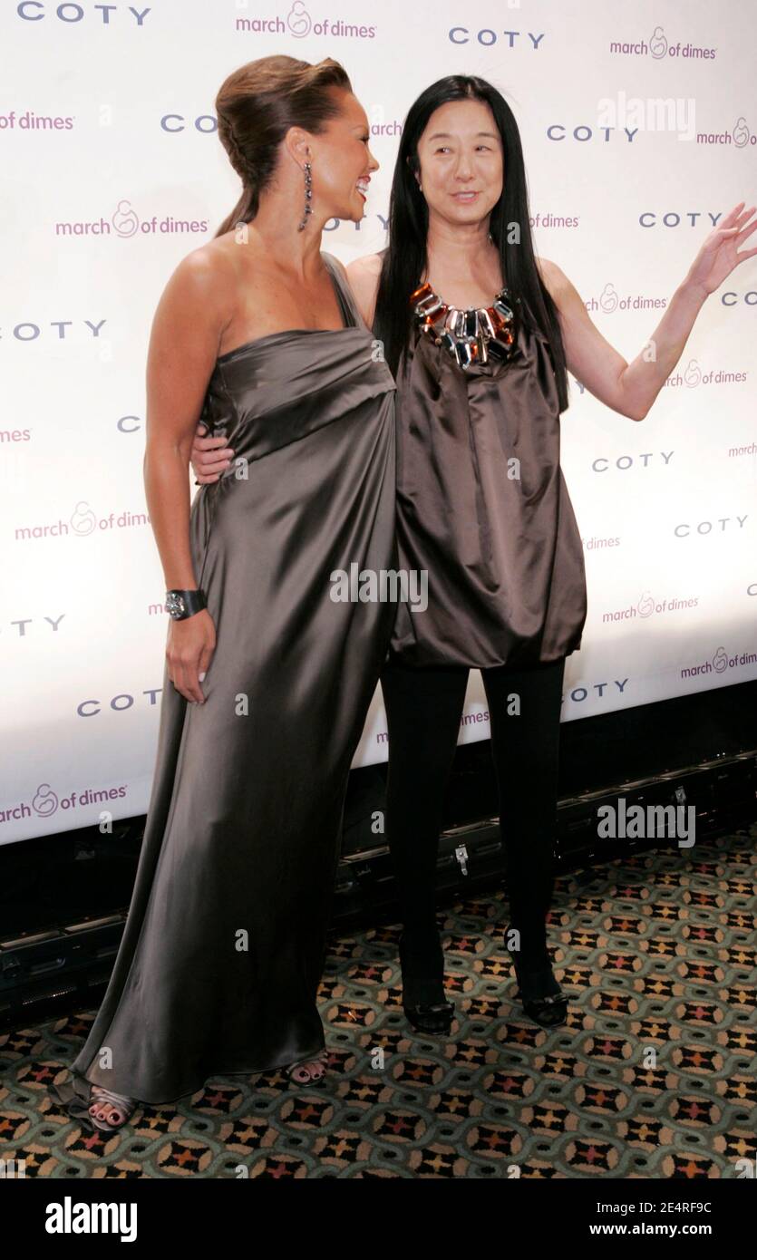 Actress Vanessa Williams and designer Vera Wang pose at the March of ...