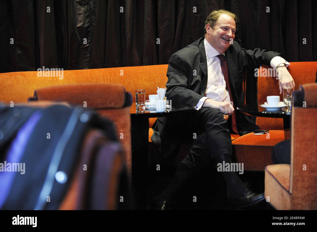 French President's advisor Pierre Charon in Paris, France, on March 5 ...