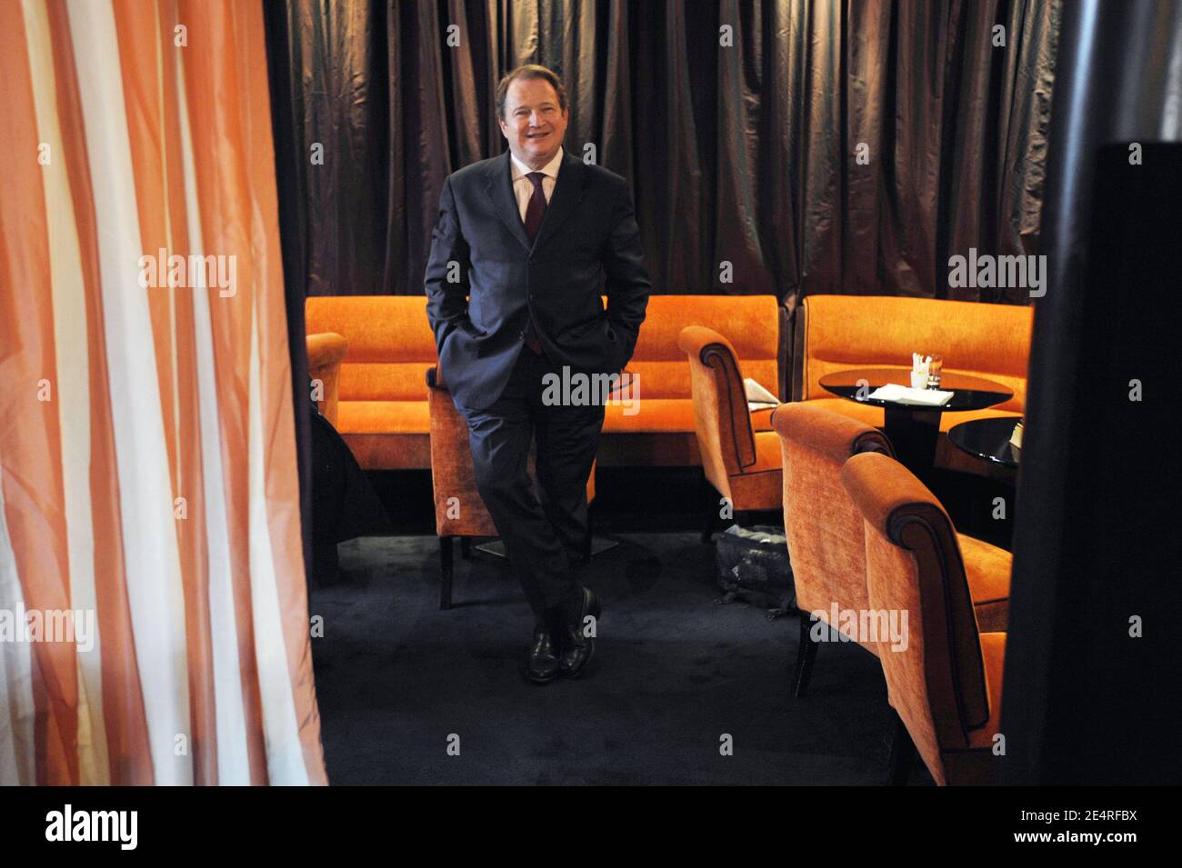 French President's advisor Pierre Charon in Paris, France, on March 5 ...