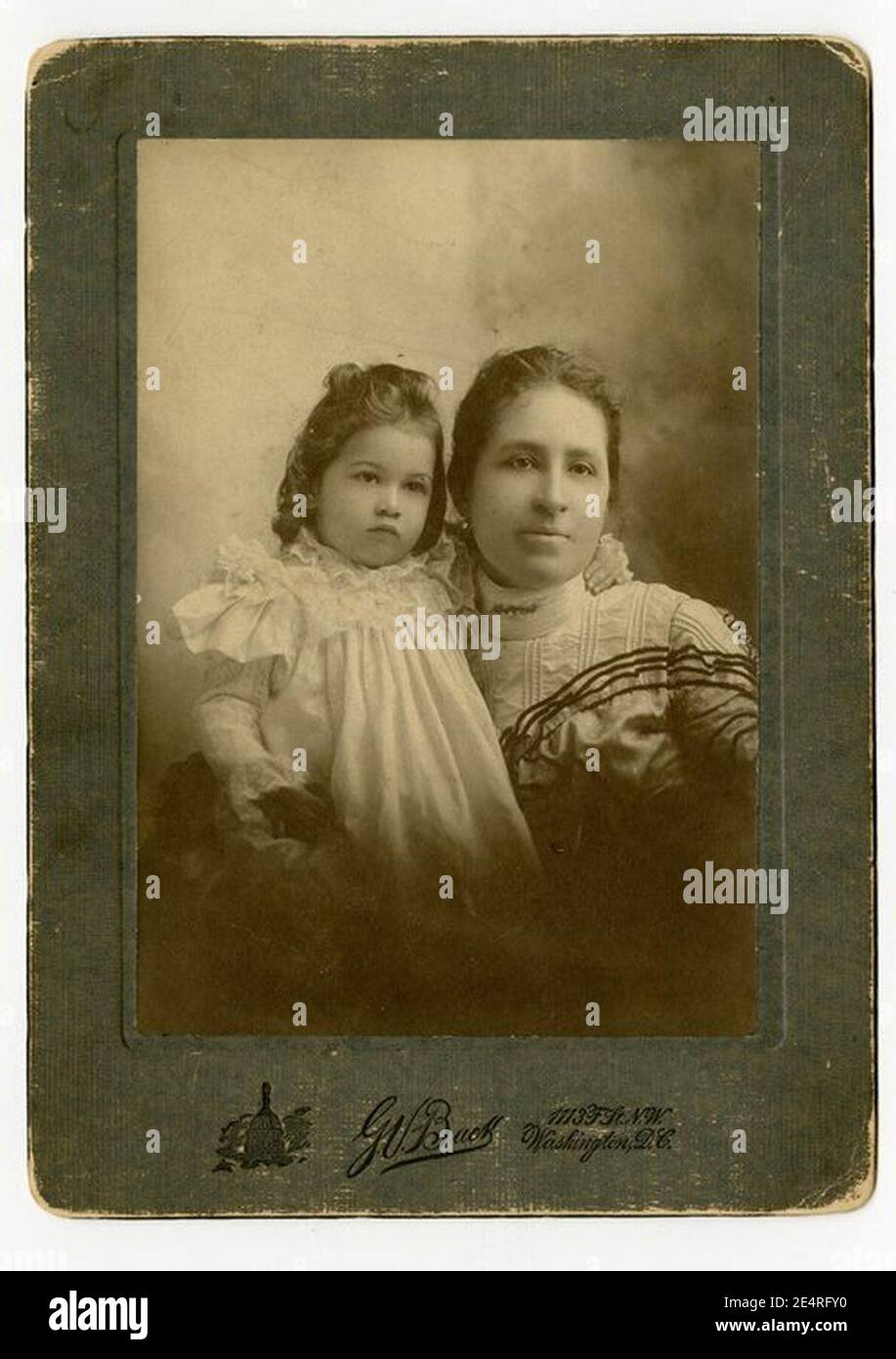 Mary Church Terrell and her daughter in 1901 by George V. Buck Stock ...