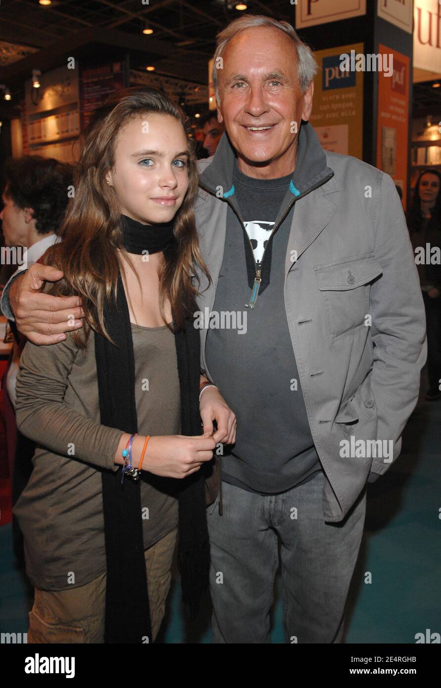 TV host Patrice Laffont and his daughter Mathilde attends the 'Salon du ...
