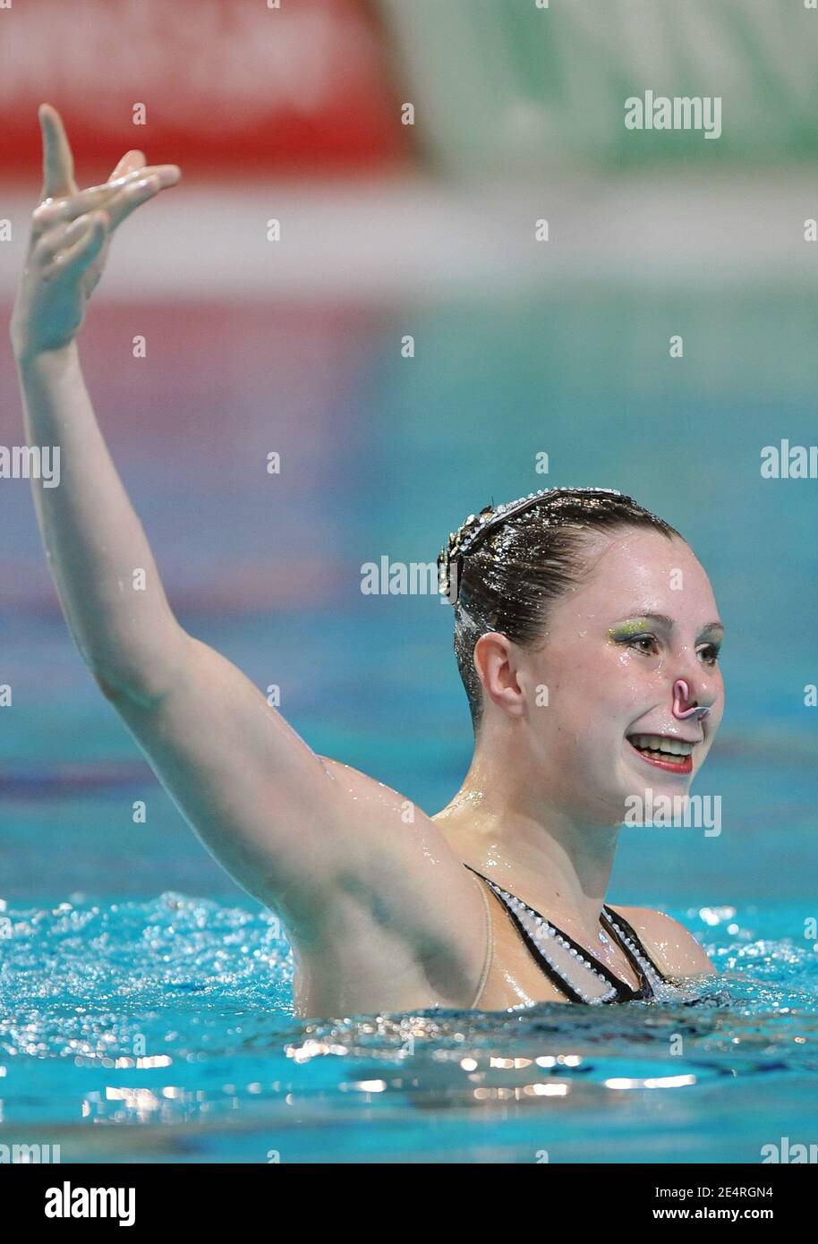 France's Chloe Willhelm competes on solo free routine synchonised ...