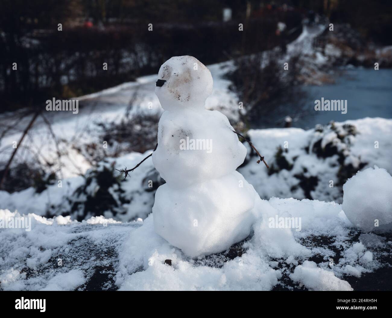 Man walks in snow close hi-res stock photography and images - Alamy