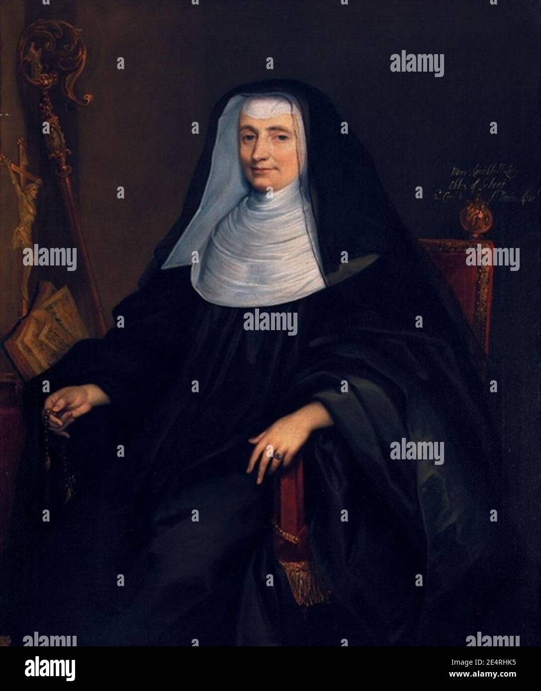 Mary Knatchbull Abbess of Ghent by John Michael Wright Stock Photo - Alamy