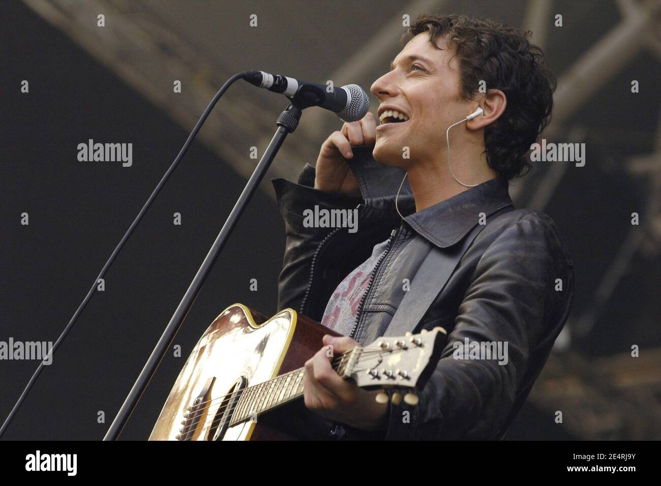 French singer Raphael performs live on stage during 15th edition of the ...