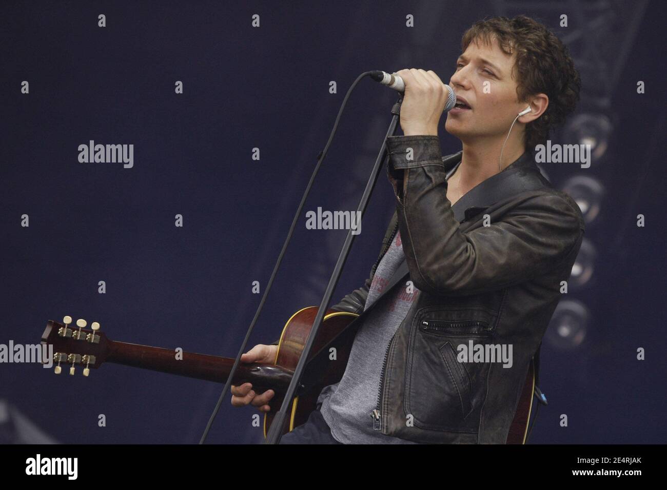 French singer Raphael performs live on stage during 8th edition of the ...