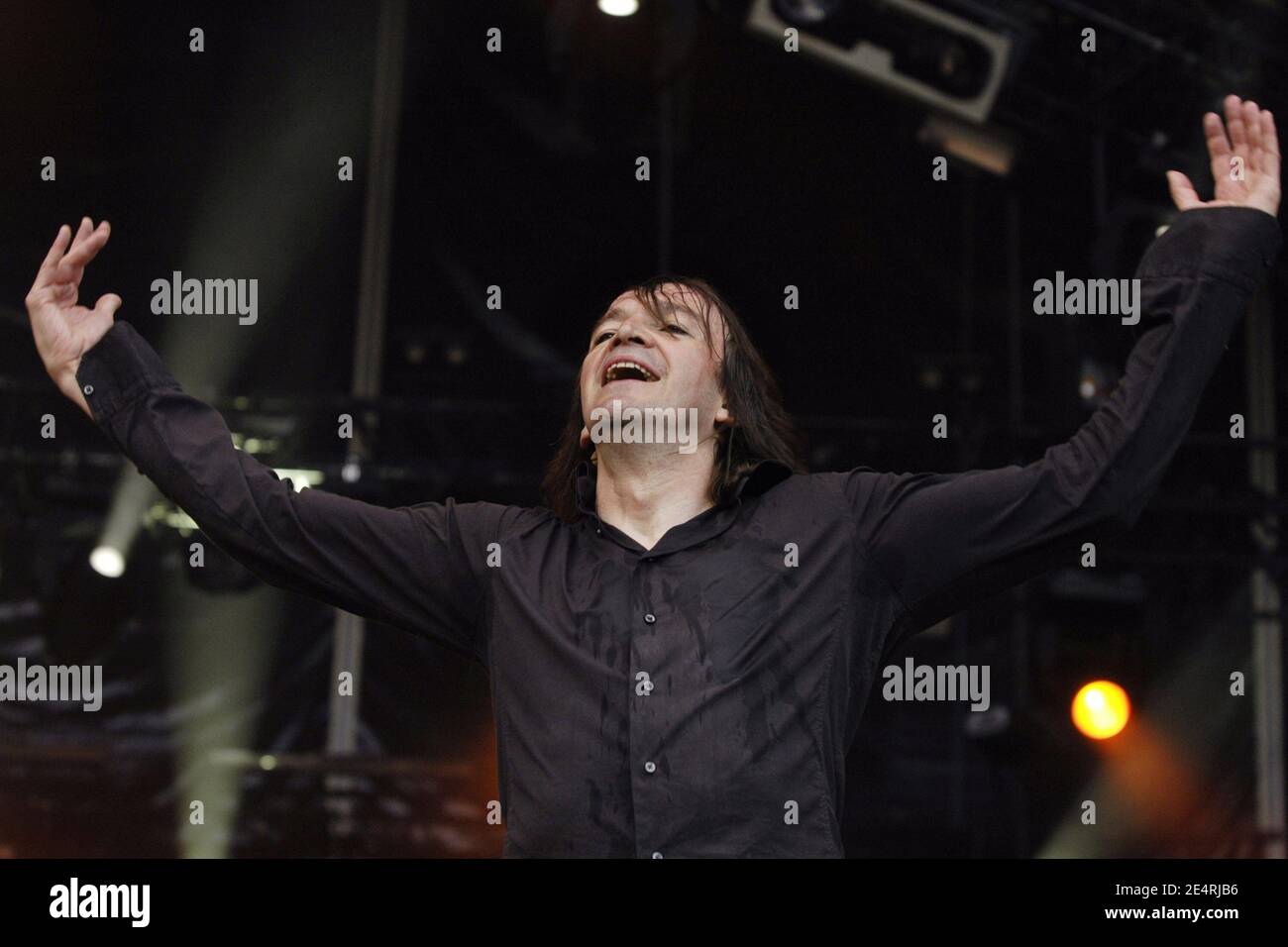 French singer Cali performs live on stage during 15th edition of the ...