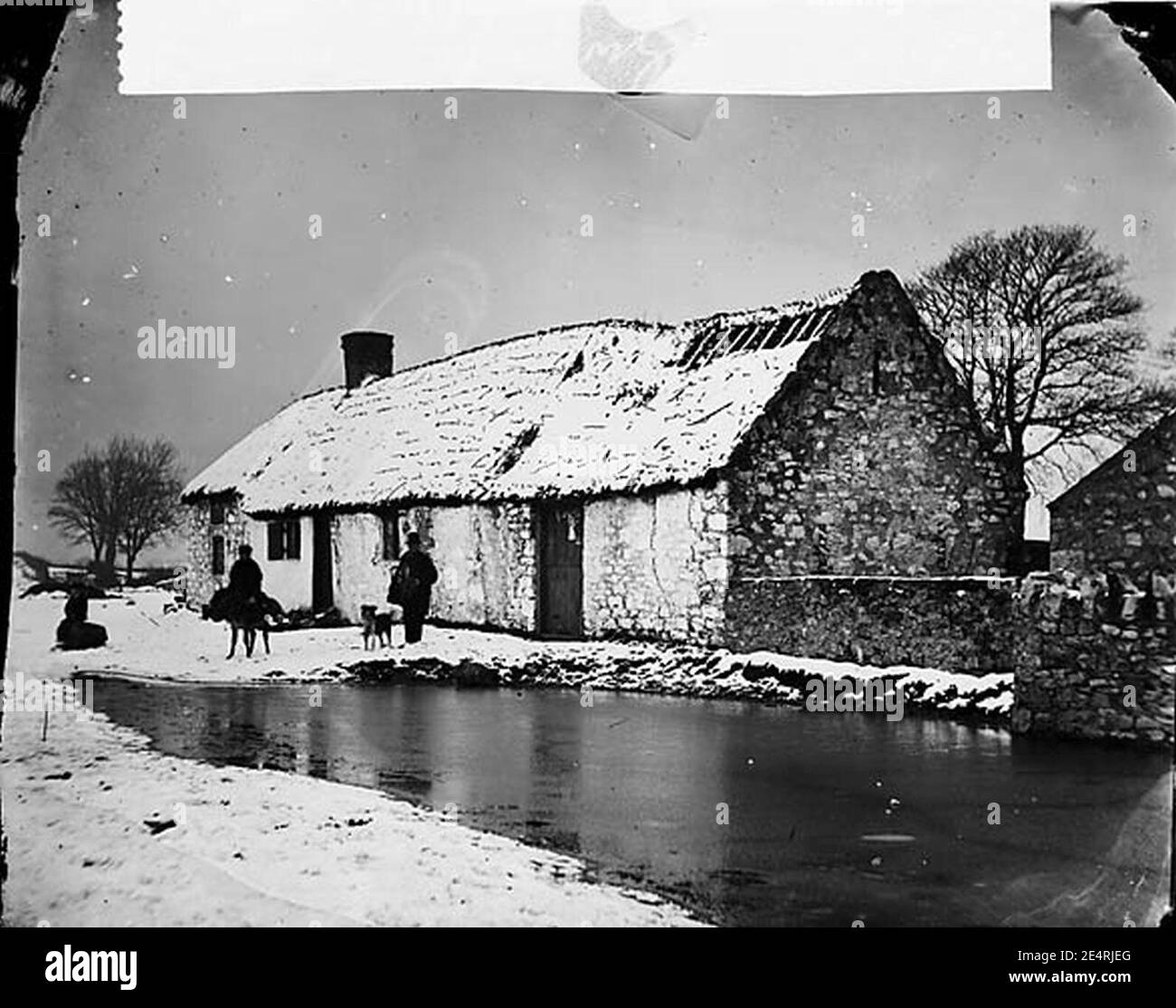 Mary Miltwn's house, Caerwys Stock Photo - Alamy