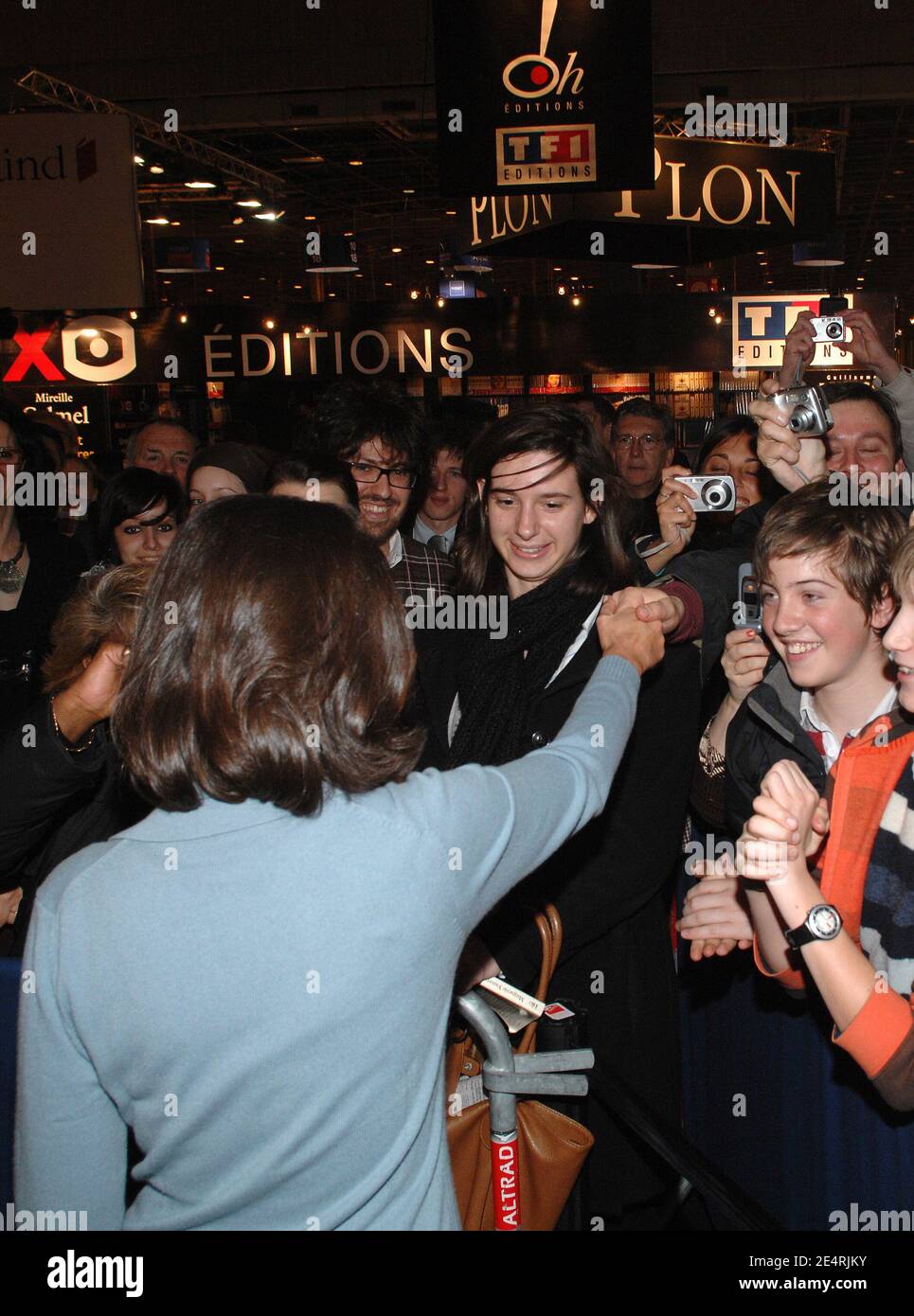 French socialist figure Segolene Royal signs copies of her book 'Ma ...