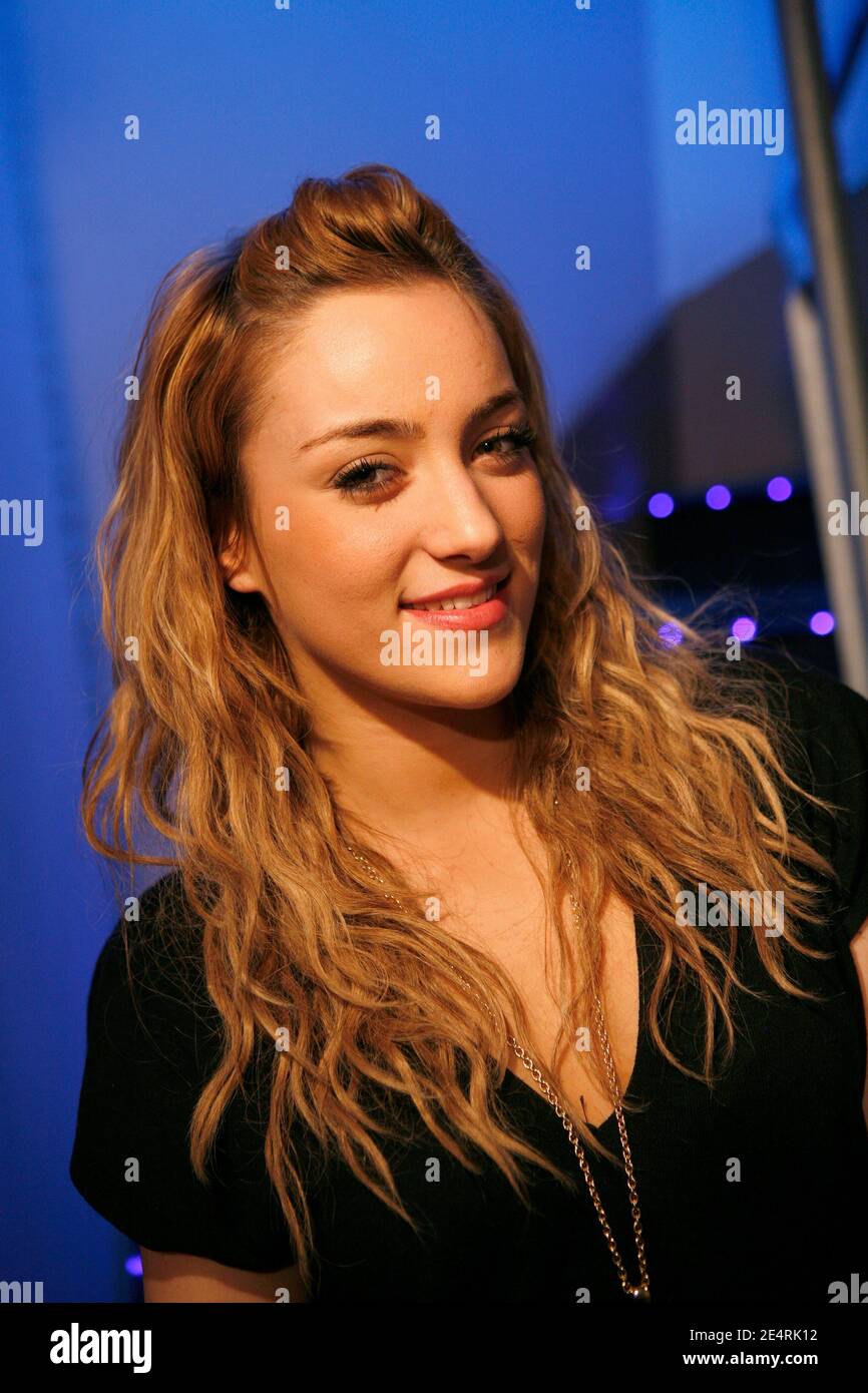 EXCLUSIVE - Lea Castel attends the taping of a radio show in Paris ...