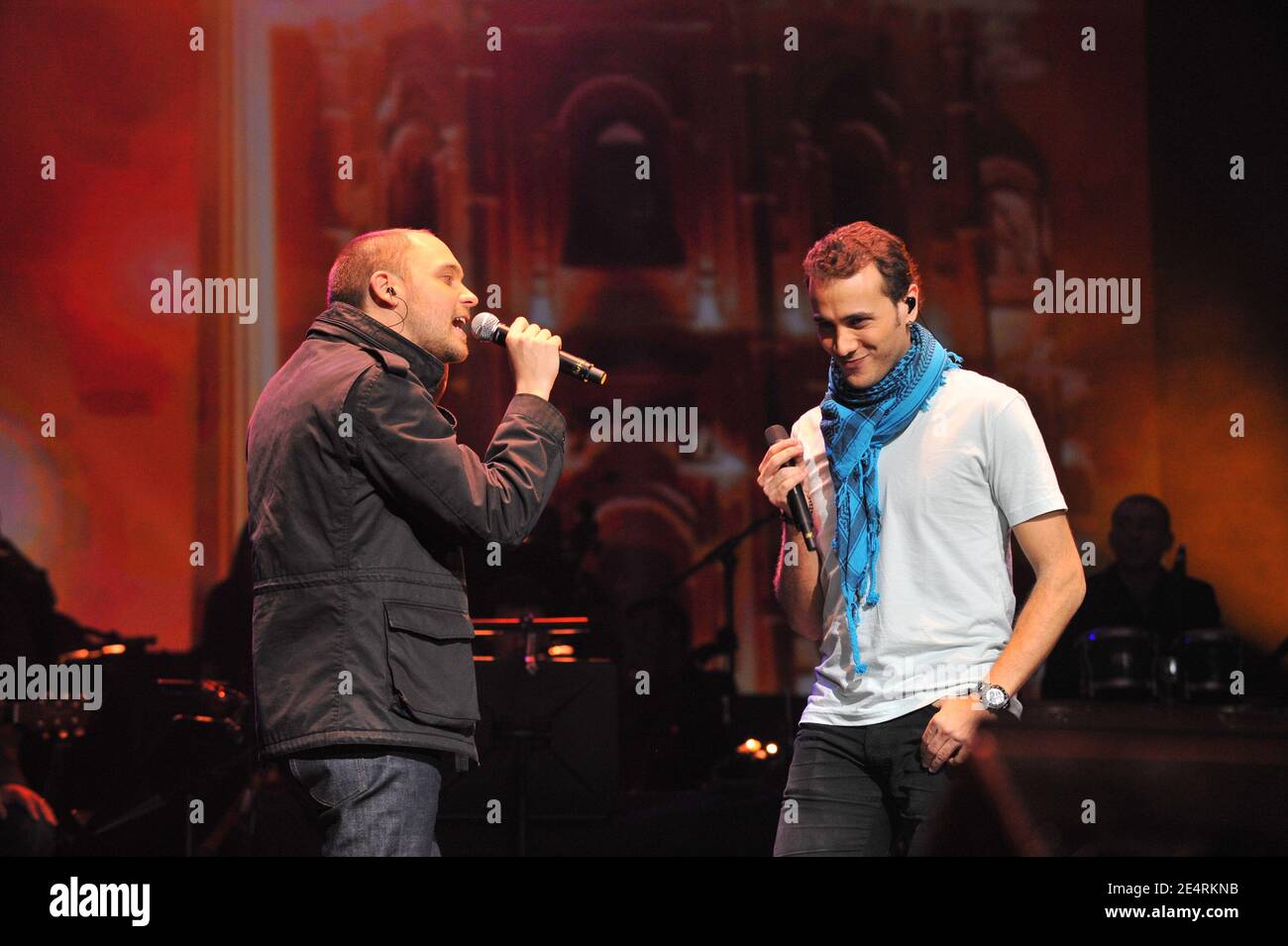 Martin Rappeneau and Merwan Rim performing on stage during the ...