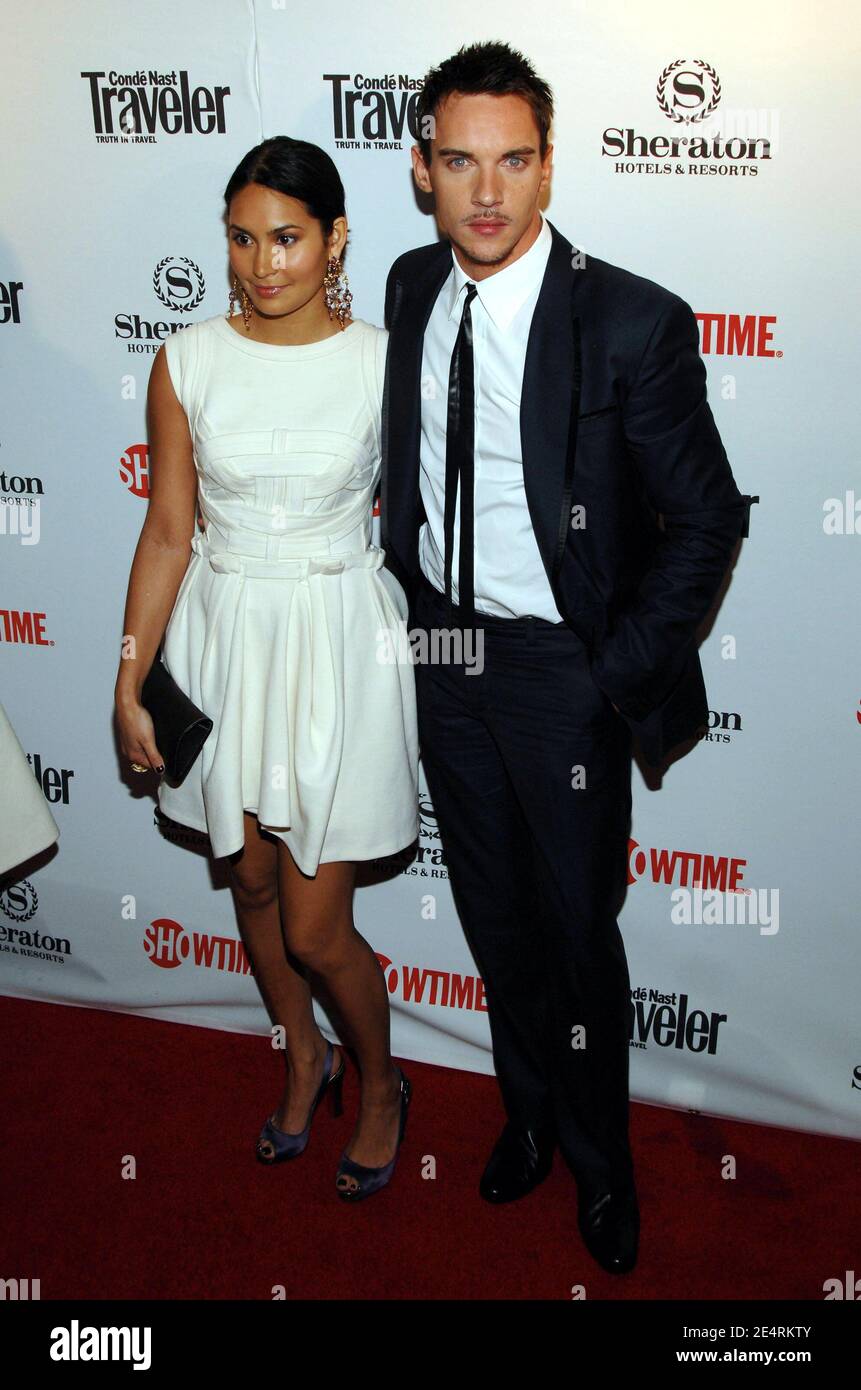 Cast member Jonathan Rhys Meyers and Reena Hammer arriving for the ...