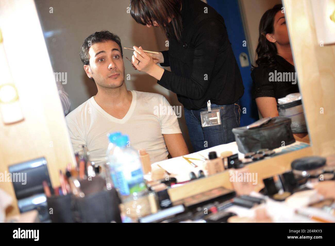 EXCLUSIVE - Merwan Rim backstage at the Fight Aids Gala honoring late ...