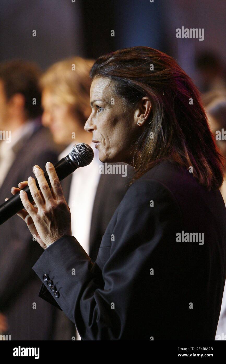 Princess Stephanie performing on stage during the Fight Aids Gala ...