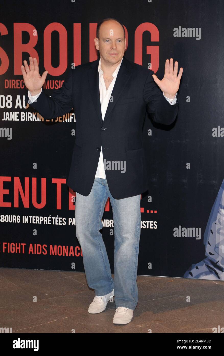Prince Albert II of Monaco arriving at the Fight Aids Gala honoring ...