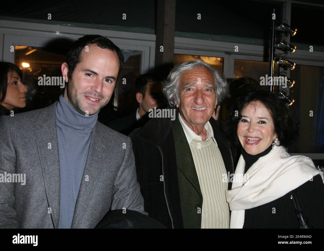 Actress Marie-Josee Nat and her husband and son attend the opening of ...