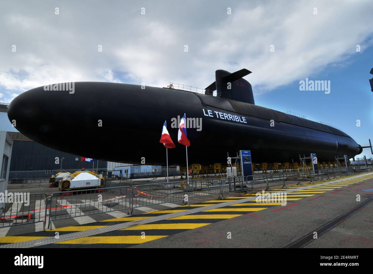 French nuclear submarine 'Le Terrible' seen in Cherbourg, France, on ...