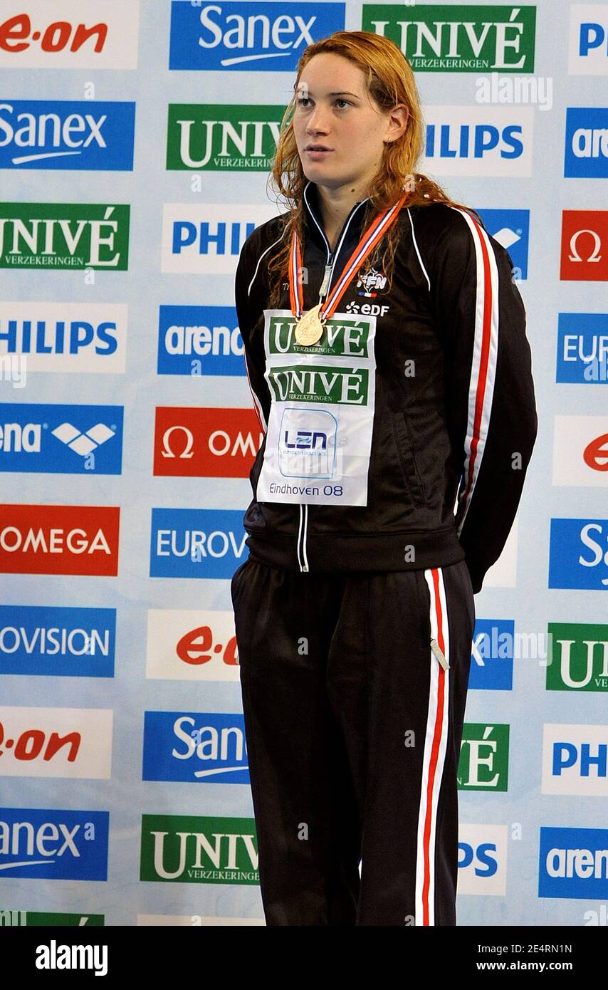 France's Camille Muffat wins the bronze medal on women's 200 meters ...