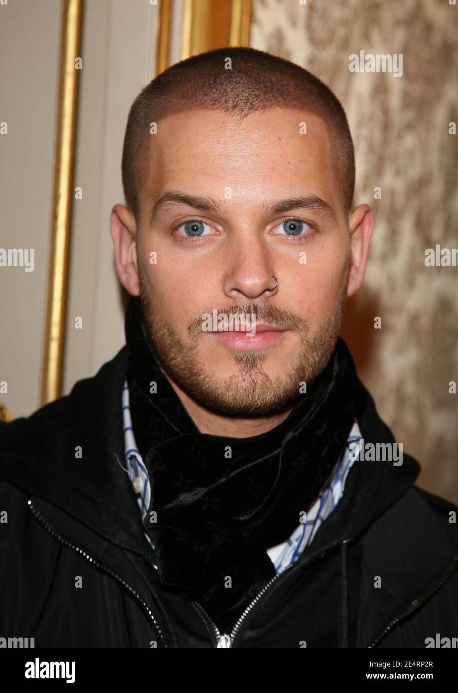 Singer M Pokora attends the 'Open du Coeur' concert press conference at ...