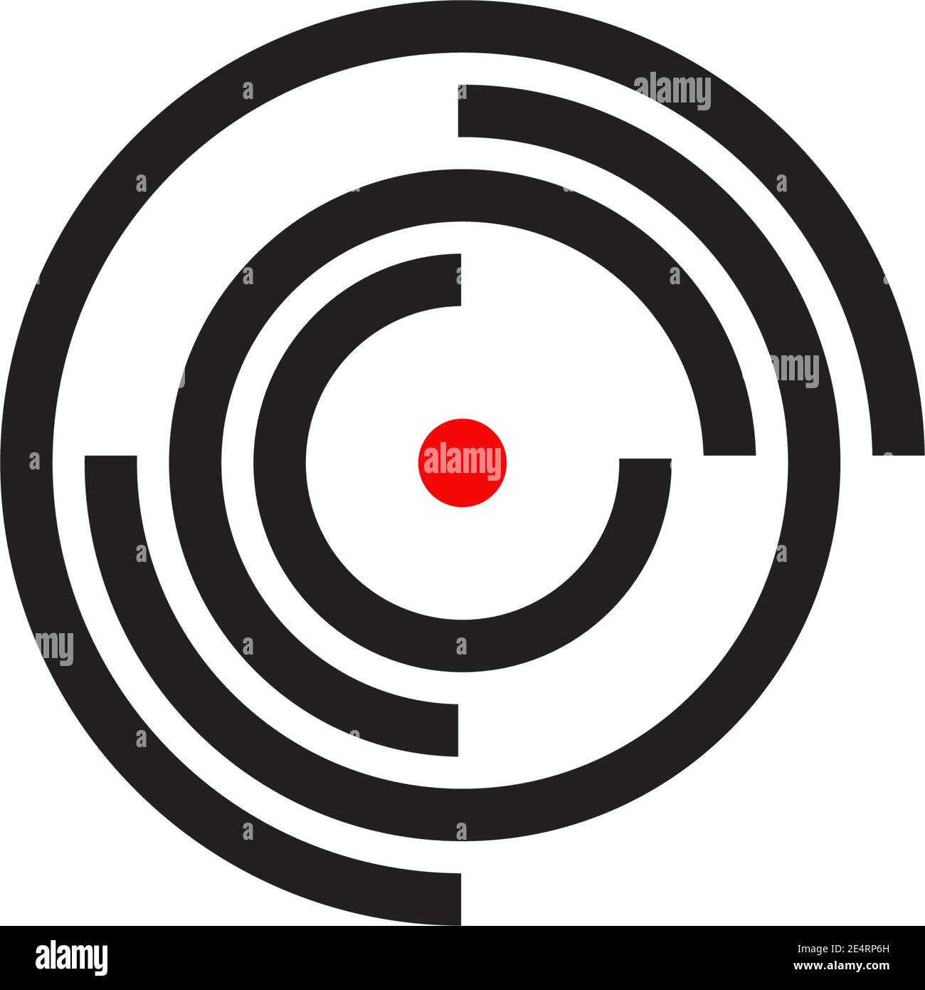 Target point icon logo design vector illustration template Stock Vector ...