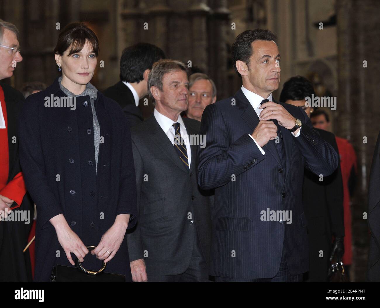 French President Nicolas Sarkozy and his wife Carla Bruni-Sarkozy visit ...