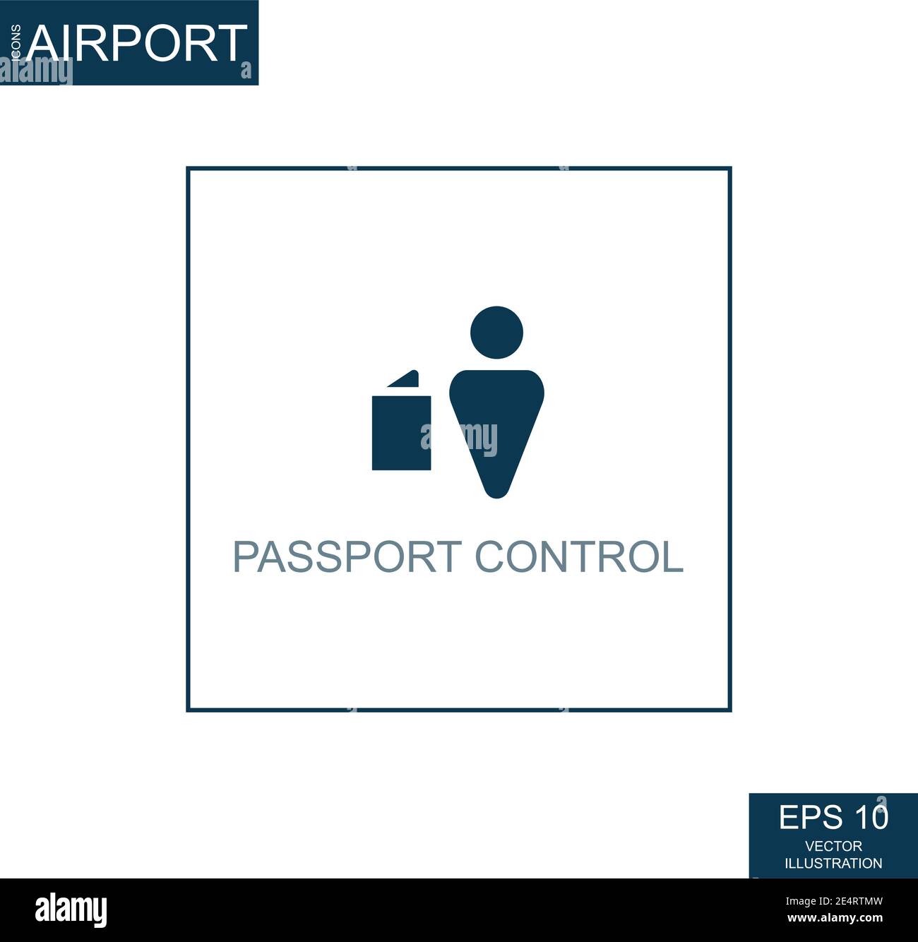 Passport control to terminal Cut Out Stock Images & Pictures - Alamy