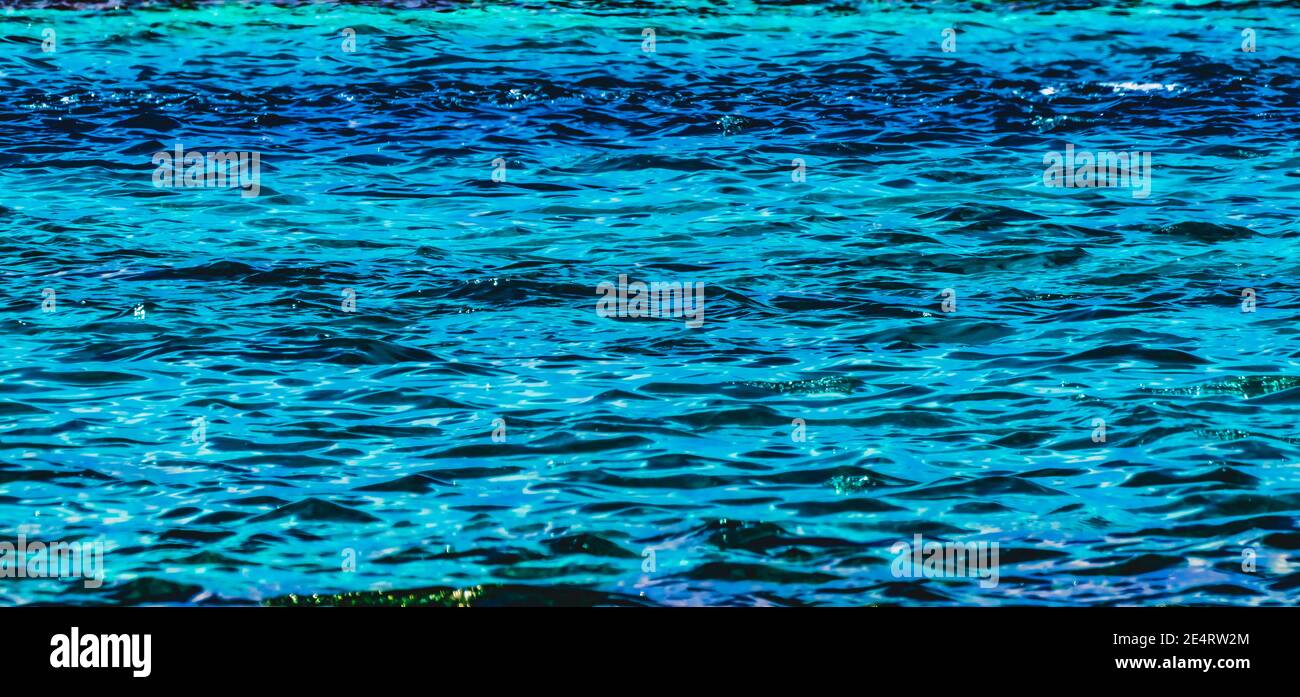Colorful Blue Water Reef Moorea Tahiti French Polynesia. Different blue ...