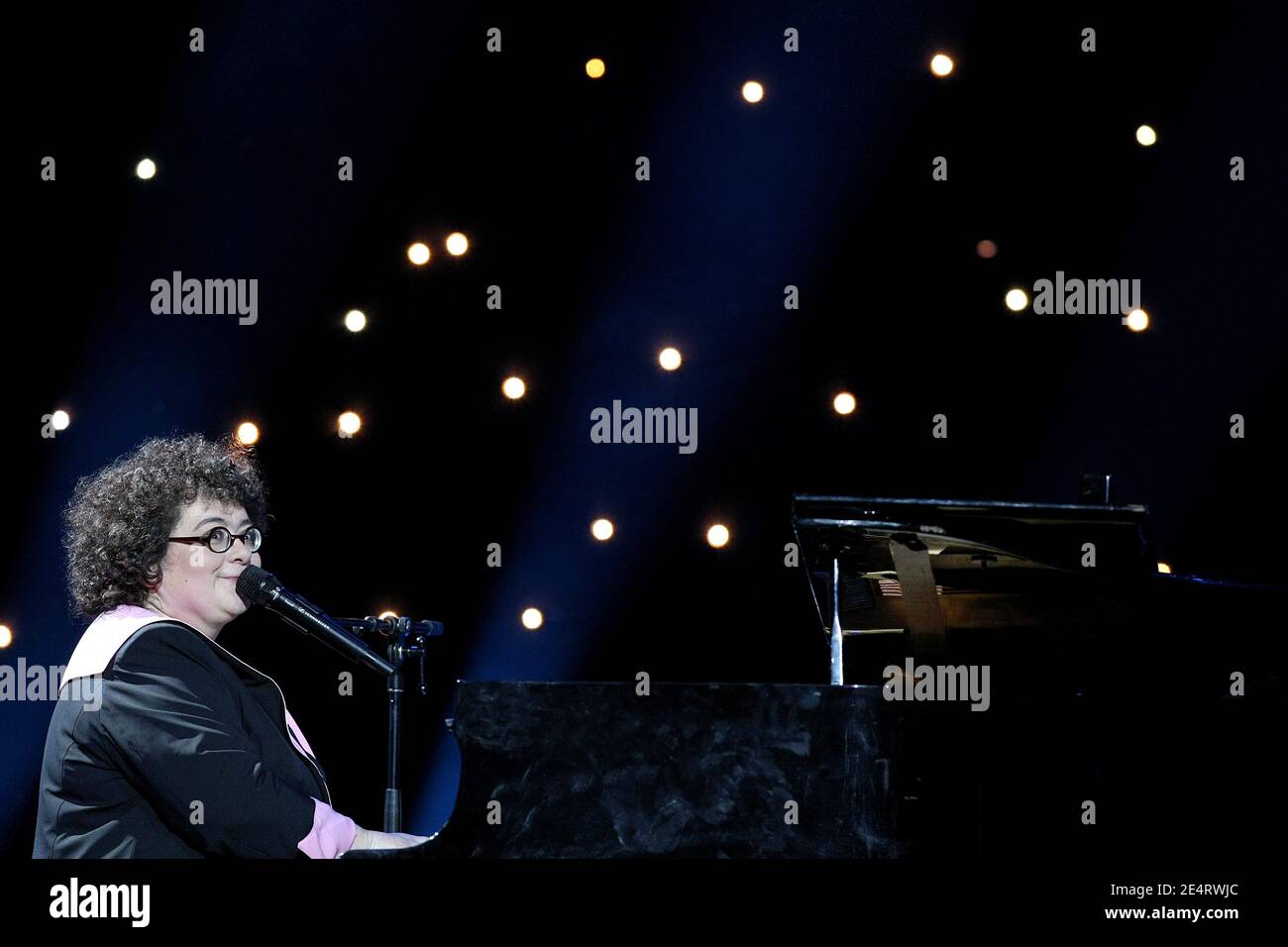 Singer Juliette performs live on stage at the Olympia concert hall, as ...