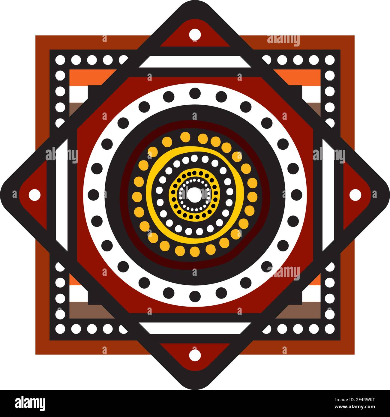 Aboriginal art logo design template Stock Vector Image & Art - Alamy