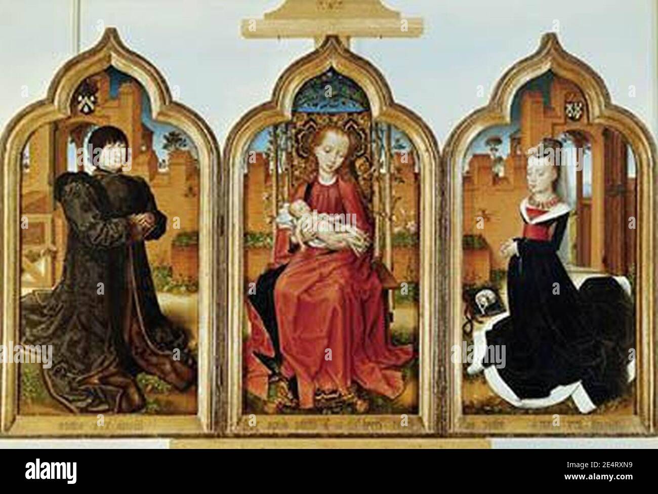 Master of 1473 Triptych of Jan de Witte Stock Photo - Alamy